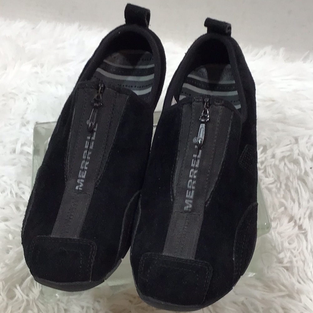 Merrell Black Suede Barrado Slip On Sneakers 7 - Gem